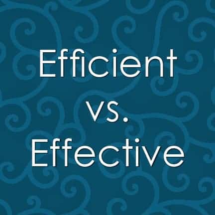 Efficient vs Effective | BIZCATALYST 360°